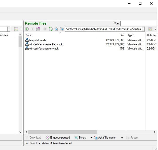 بازیابی اطلاعات سرور مجازی esxi با فایل flat.vmdk